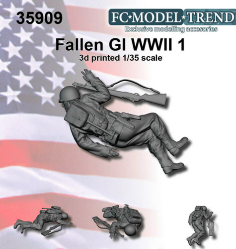 FC ModelTrend 35909 Fallen GI USA WWII