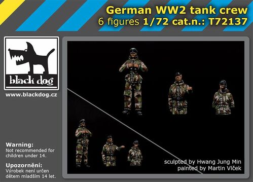 Black Dog T72137 German WW2 tank crew