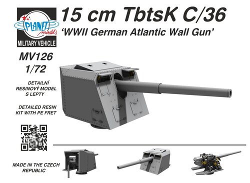 Planet Models MV126 15 cm TbtsK C/36 ‘WWII German Atlantic Wall Gun’