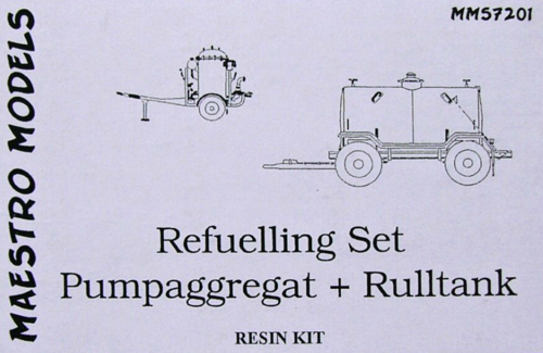 Maestro Models S7201 Rolling tank & Pump device