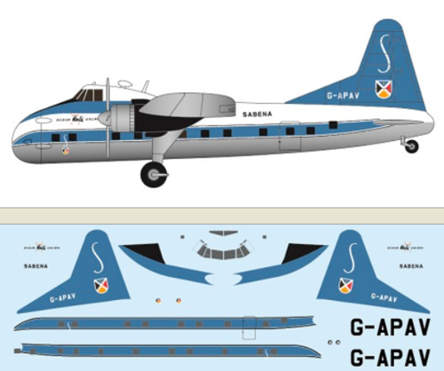 F-RSIN P4111 Bristol 170 Superfreighter Mk.32 - Sabena