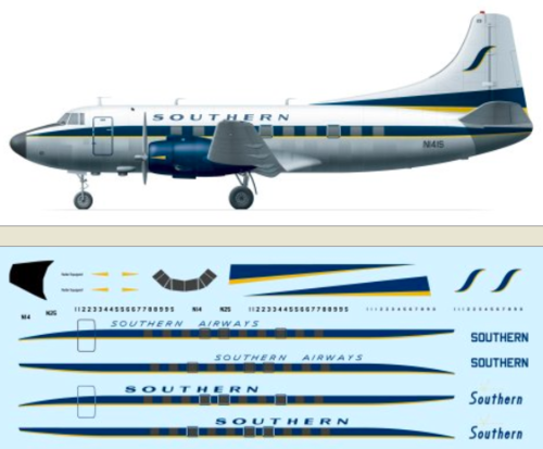 F-RSIN P4067 Martin 404 - Southern