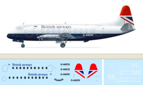 F-RSIN P4050 Viscount 700 - British Airways