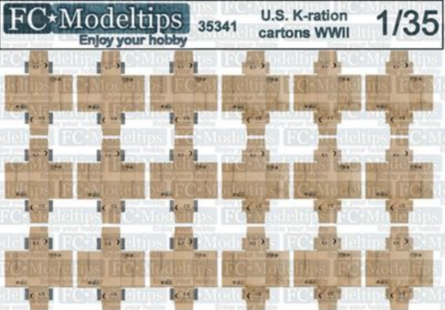 FC ModelTrend 35341 US army K-ration boxes,WWII