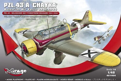 Mirage-Hobby 481404 PZL.43 A 'CHAYKA' Bulgarian Air Force 1941-1944