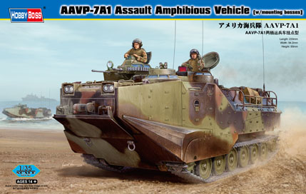 Hobby Boss 82413 AAVP-7A1 Assault Amphibious Vehicle (w/mounting bosses)