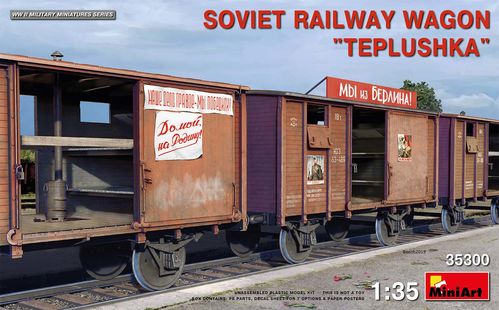 MiniArt 35300 Soviet Railway Wagon “TEPLUSHKA”