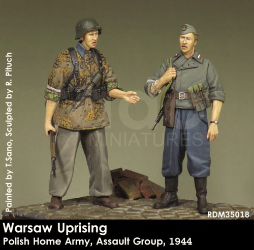 Rado Miniatures 35018 Warsaw Uprising Polish Home Army, Assult Group, 1944