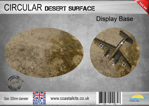 Coastal kits C20050 Circular Display Base Desert Surface 200mm
