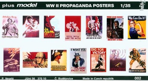 Plus Model 002 WW II. Propaganda Posters