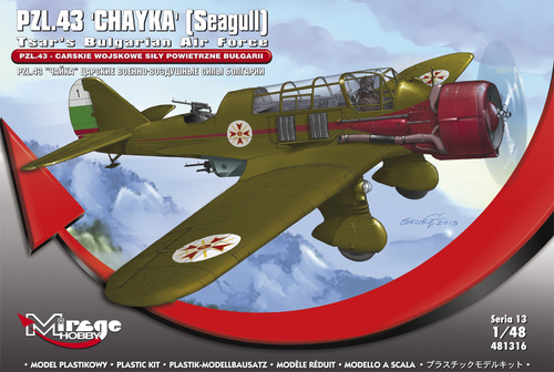 Mirage-Hobby 481316 PZL.43 Cesarskie Wojskowe Siły Powietrzne Bułgarii