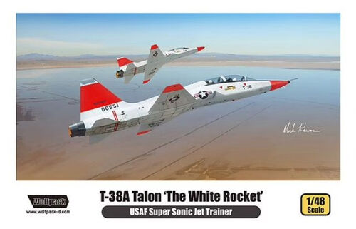 Wolfpack Design WP10012 Northrop T-38 A Talon - White Rocket