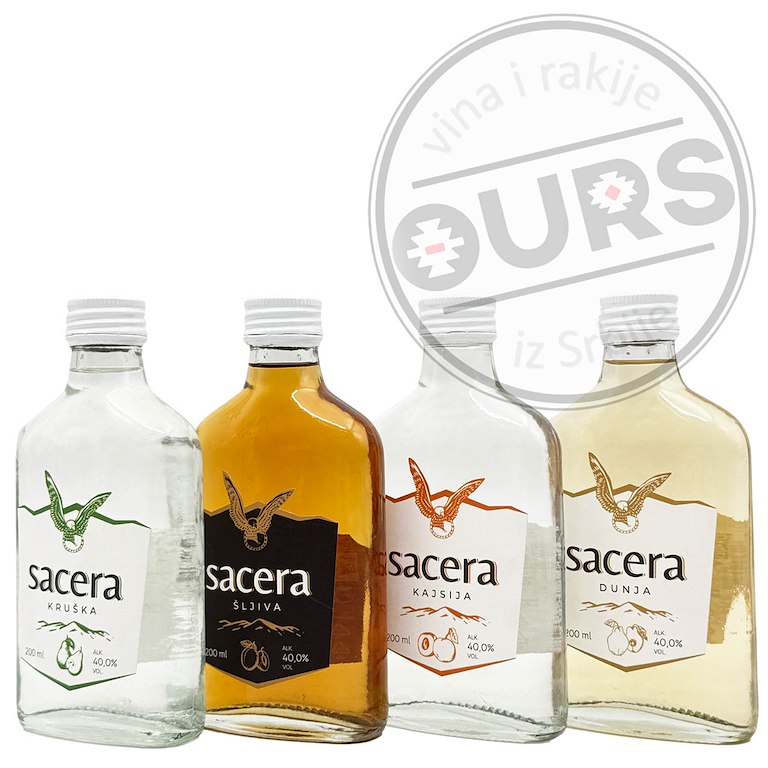 SaCera rakija MIX 4×0,2L