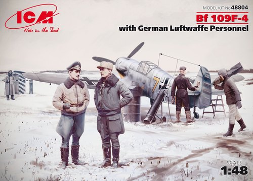 ICM 48804 Bf 109F-4 with German Luftwaffe Personnel
