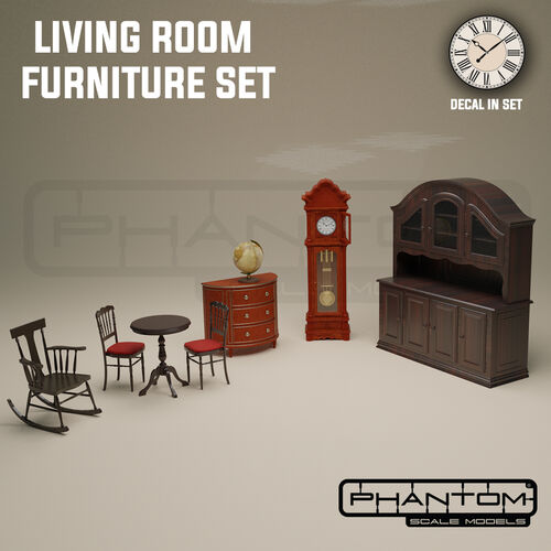 Phantom Scale Models 2023-635 Living Room Furniture Set