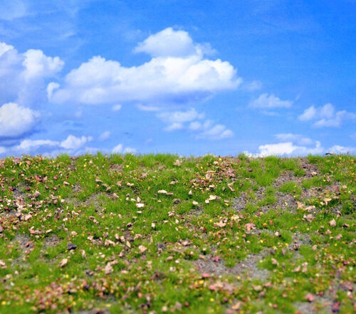 Reality in Scale MAT14 Autumn Meadow - Greyish Brown Earth, Autumn Leaves and Plants