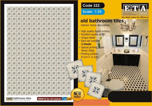 ETA DIORAMA ACCESSORIES 322 Bathroom Tiles