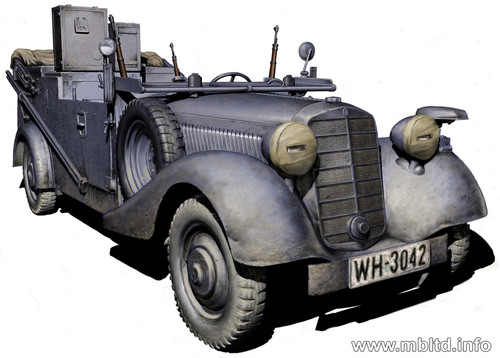 Master Box 3531 Sd.Kfz. 2 Type 170VK German military radio car