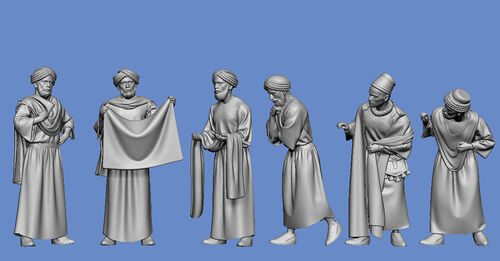 Germania-Figuren 72-ARB-003 Arabs At The Cloth Merchant