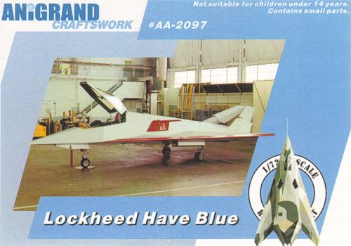 Anigrand Craftswork AA2097 Lockheed XST Have Blue - Stepping stone of the F-117A Nighthawk
