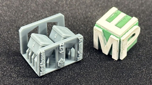 EMP3D 72090142 Pojemniki Metalowe - Średnie Typ 1 - 2 Sztuki