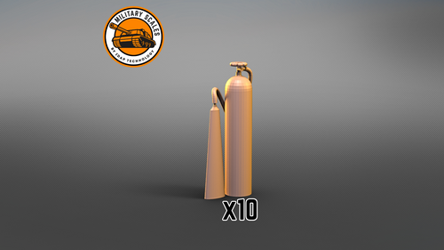 IDAP Technology PMI0285B Small Fire Extinguisher Set Of 10pcs