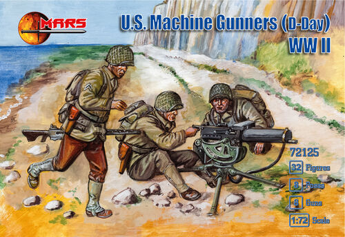 Mars 72125 US WWII Machine gun team - D-Day