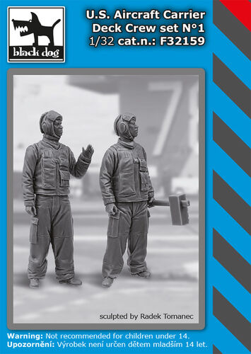 Black Dog F32159 U.S. Aircraft Carrier Deck Crew Set No. 1