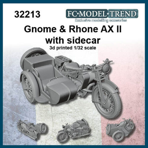 FC ModelTrend 32213 Gnome & Rhone AX II With Sidecar