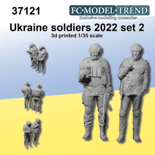 FC ModelTrend 37121 Ukraine soldiers 2022, set 2
