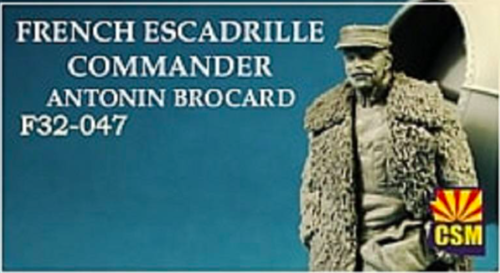 Copper State Models F32-047 French Escadrille Commander Antonin Brocard WWI Figures
