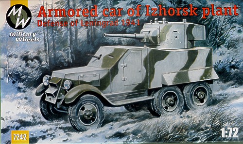 Military Wheels 7242 Izhorsk Plant Armoured Car (BA-10)