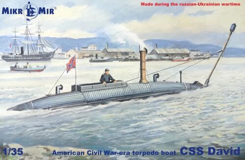 Mikromir 35-026 American Civil War - era torpedo boat CSS David