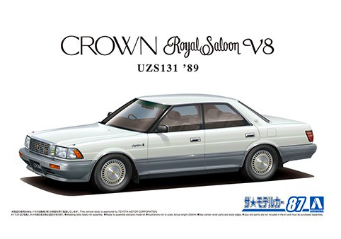 Aoshima 06171 MC#87 Toyota UZS131 Crown RoyalSaloon V8 G '89