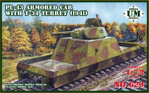 UM MT 629 Soviet PL-43 armored car with T-34 turret (1941)