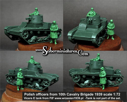 Scibor Monstrous Miniatures 72HM0052 Polish officers from 10th Cavalry Brigade 1939