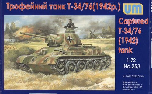 Unimodels 253 Captured Soviet tank T-34/76(1942)