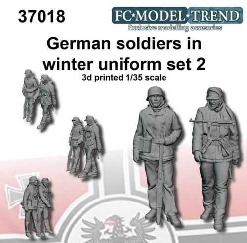 FC ModelTrend 37018 German soldiers in winter uniform, set 2