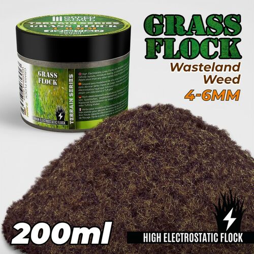 Green Stuff World 11156 Static Grass Flock 4-6mm - WASTELAND WEED