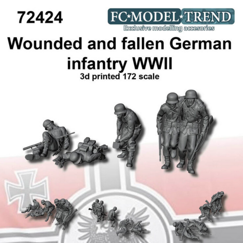 FC ModelTrend 72424 Fallen/wounded German soldiers