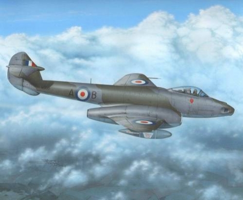 MPM 72560 British IIWW jet-fighter Gloster Meteor PR Mk.X (High-Altitude Photo-Recce Version)
