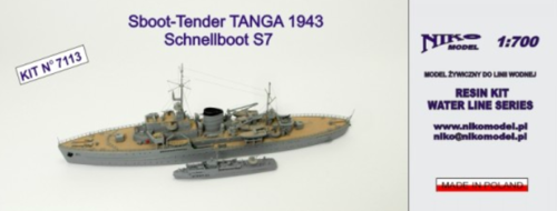 NIKO MODEL 7113 Sboot-Tender TANGA 1943 / Schnellboot S7