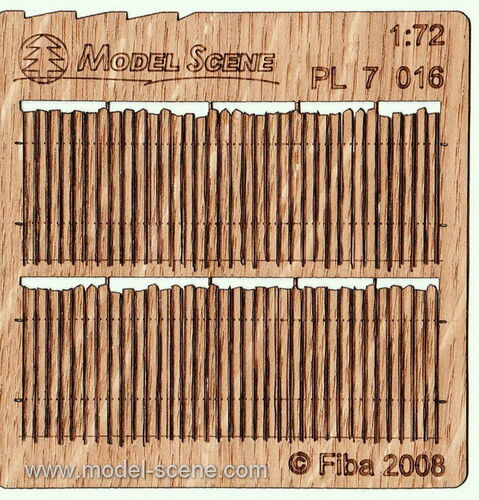 Model scene PL7-016 Wooden Fence Irregular Cut - Type I