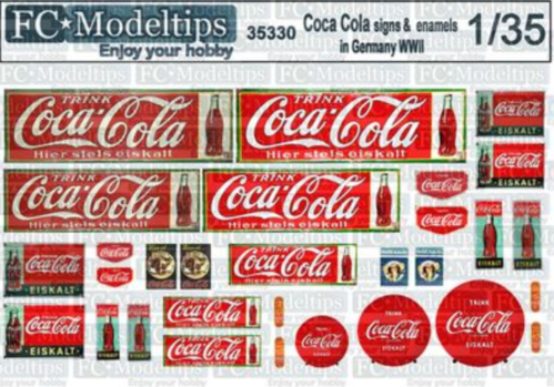 FC ModelTrend 35330 Coca Cola signage, Germany WWII