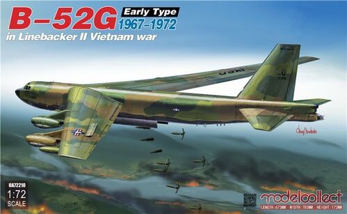 Model Collect UA72210 B-52G early type in Linebacker II Vietnam war 1967-1972