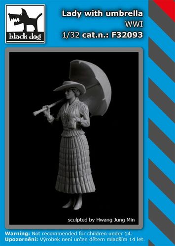 Black Dog F32093 Lady with umbrella WWI