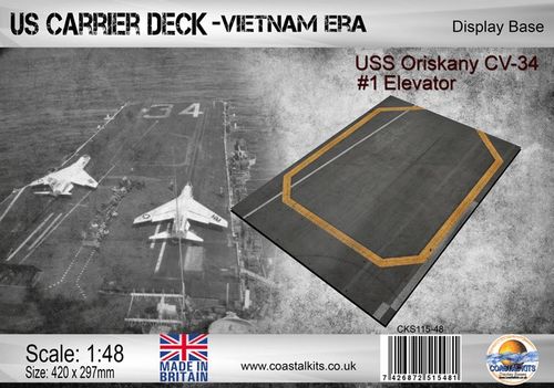 Coastal kits S115-48 US Carrier Deck - Vietnam Era - CV-34 420 x 297mm