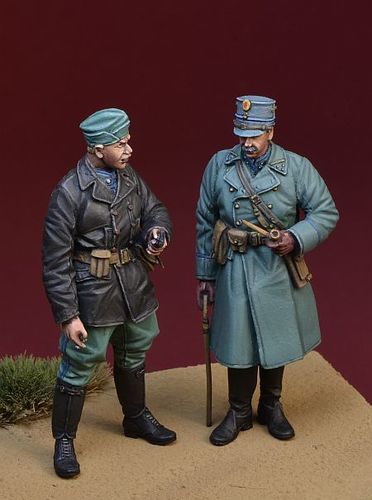 D-DAY miniature studio 35130 WWII Dutch Officers Holland 1940
