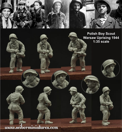 Scibor Monstrous Miniatures 35HM0007 Polish Boy Scout #1