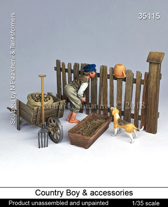 Mantis Miniatures 35115 Country Boy & accessories